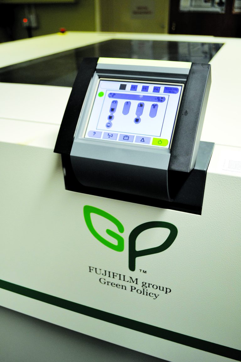 State of the art Fuji plate processor significantly reduces chemistry use